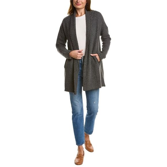 Qi Cashmere | Sweaters | Qi Cashmere Whipstitch Cashmere Coatigan ...